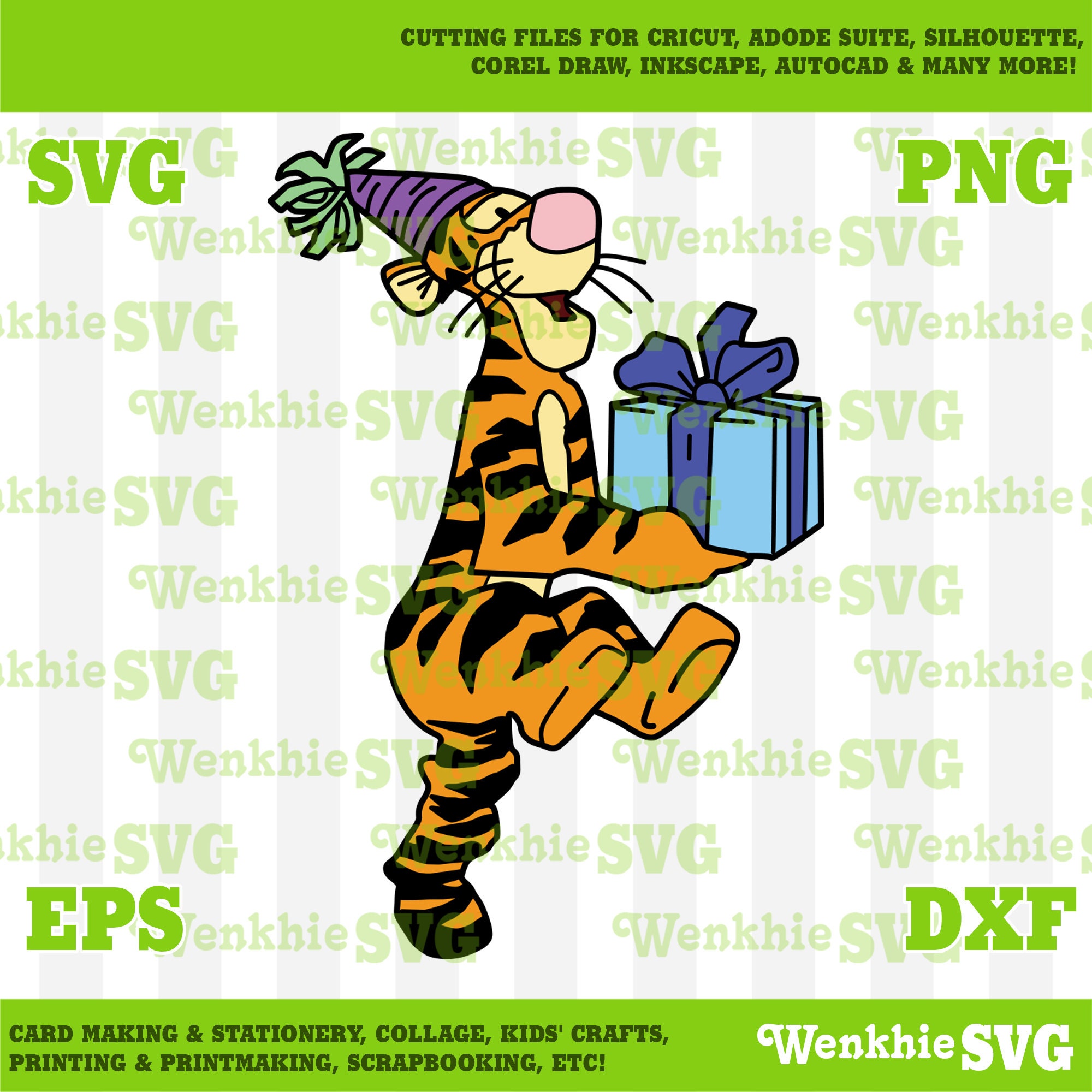 Tigger BIRTHDAY PARTY Cutting File Printable, SVG File for Cricut - Etsy