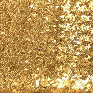 Gold Sequin Fabric, Gold Full Sequins Fabric, Antique Gold Sequin on ...