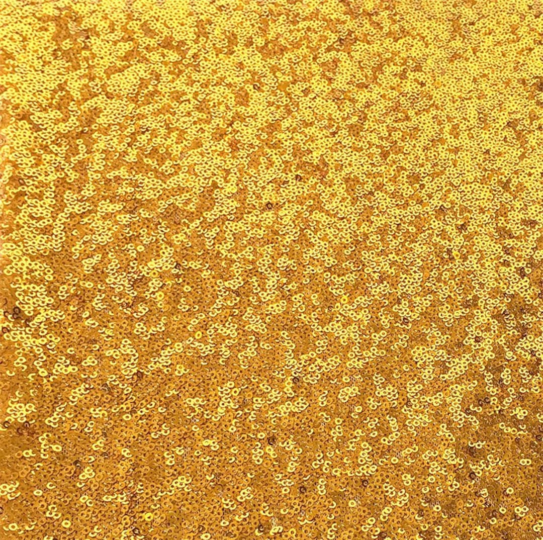Gold Sequin Fabric, Gold Full Sequins Fabric, Antique Gold Sequin on ...