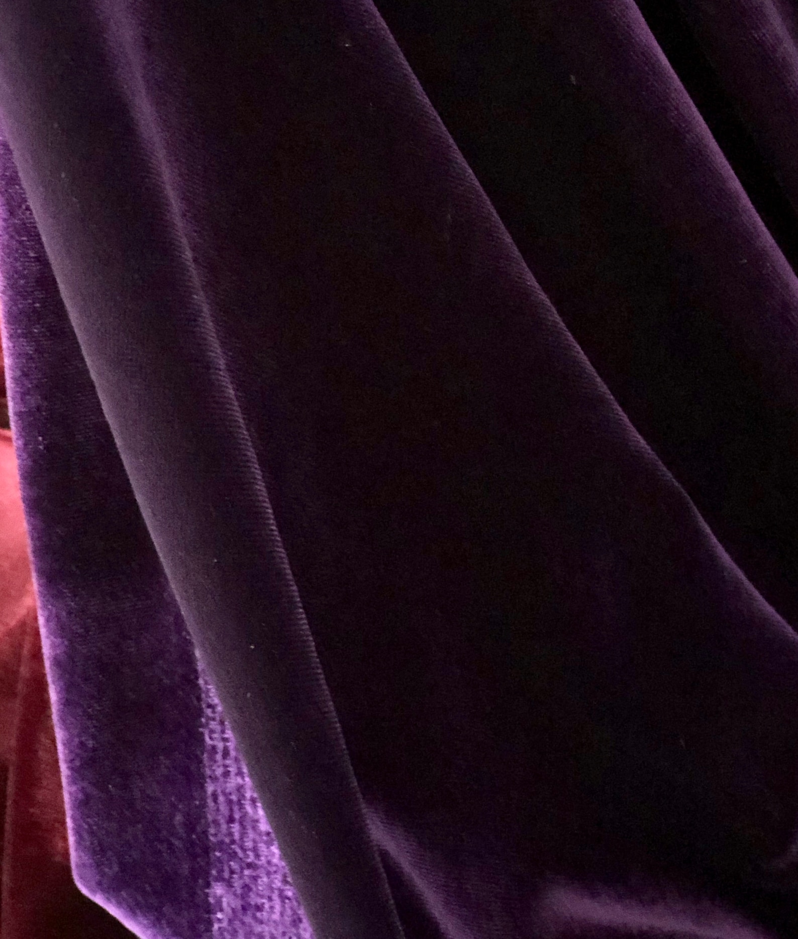 Purple Stretch Velvet Fabric by the Yard Royal Purple Velvet | Etsy