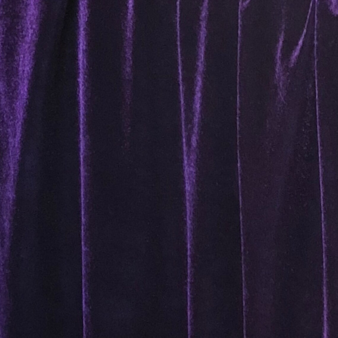 Purple Stretch Velvet Fabric by the Yard Royal Purple Velvet | Etsy