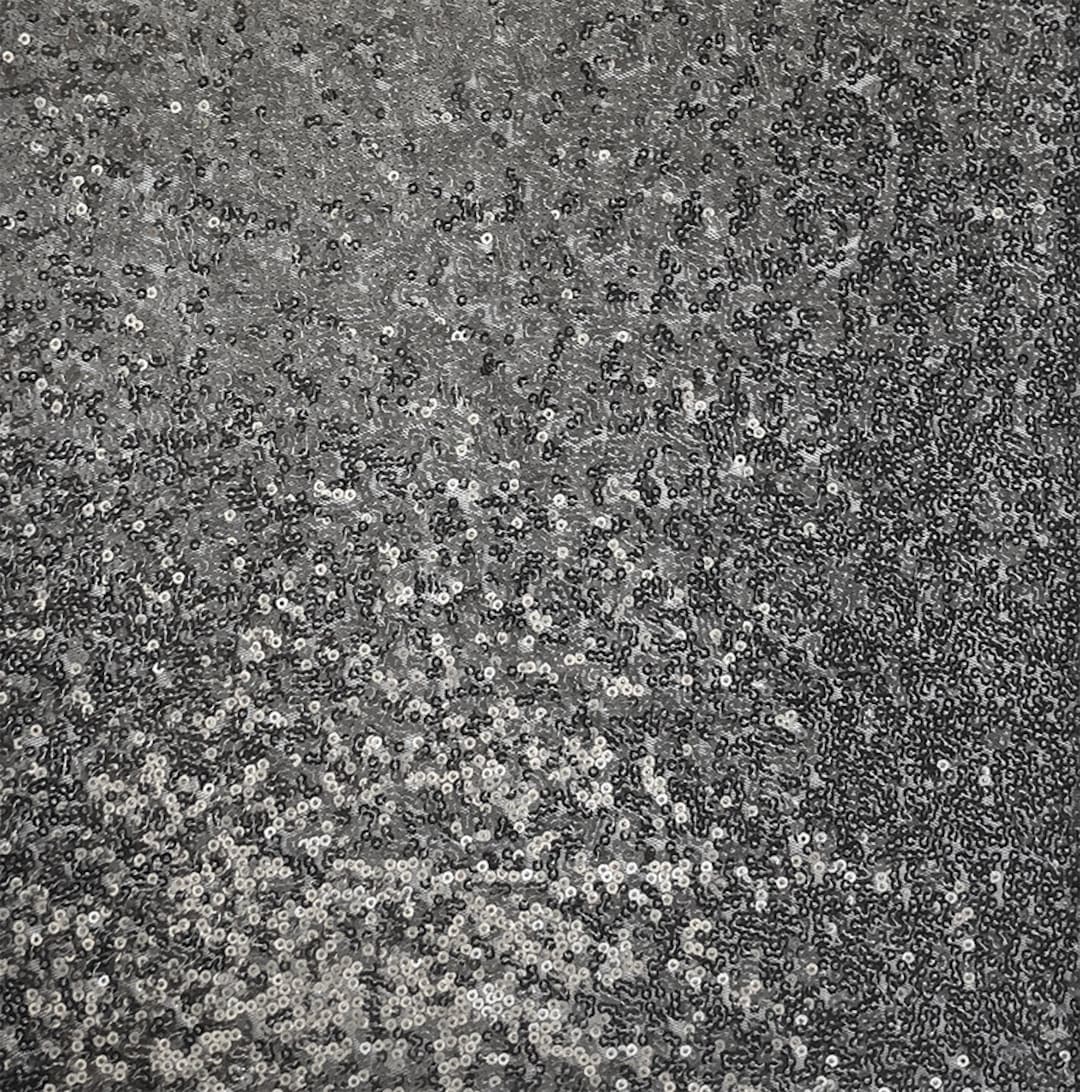Gunmetal Gray Sequin Fabric, Gunmetal Sequins Full Fabric, Gunmetal ...