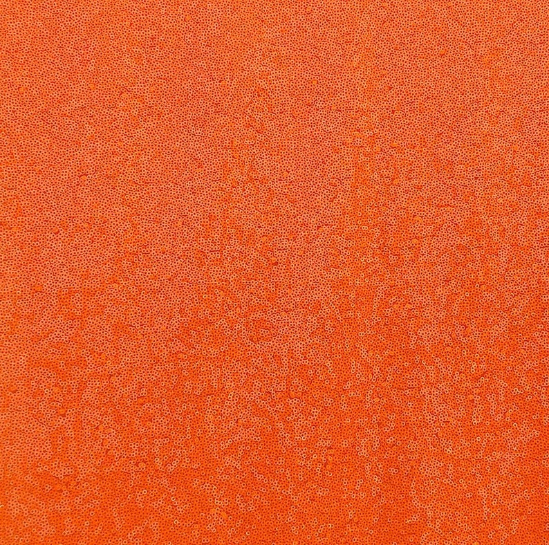 Orange Sequin Fabric Halloween Orange Sequins Fabric Fall | Etsy