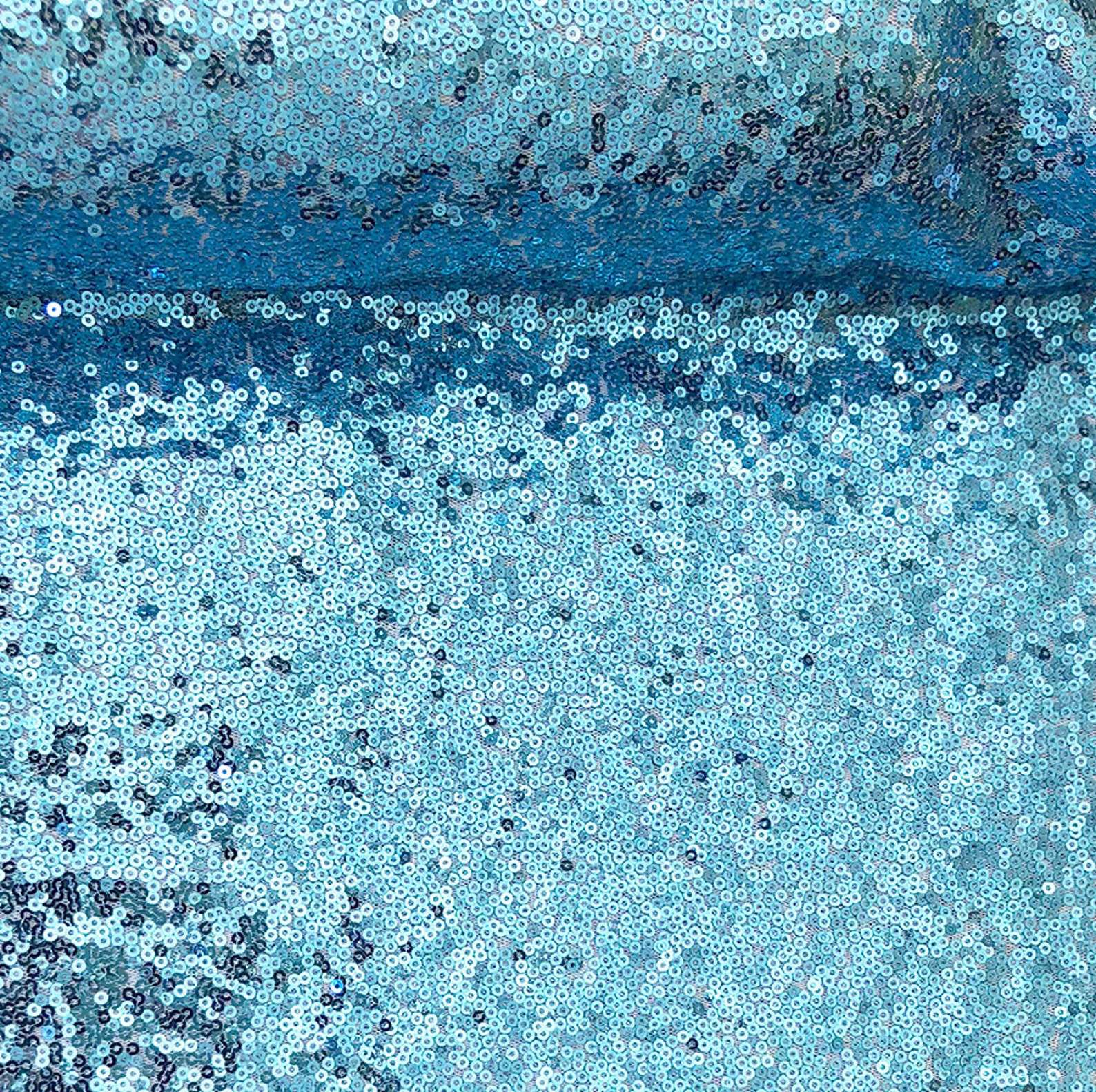 Tela de lentejuelas azul bebé tela de lentejuelas completa | Etsy