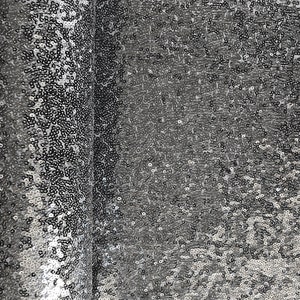 Gunmetal Gray Sequin Fabric, Gunmetal Sequins Full Fabric, Gunmetal ...