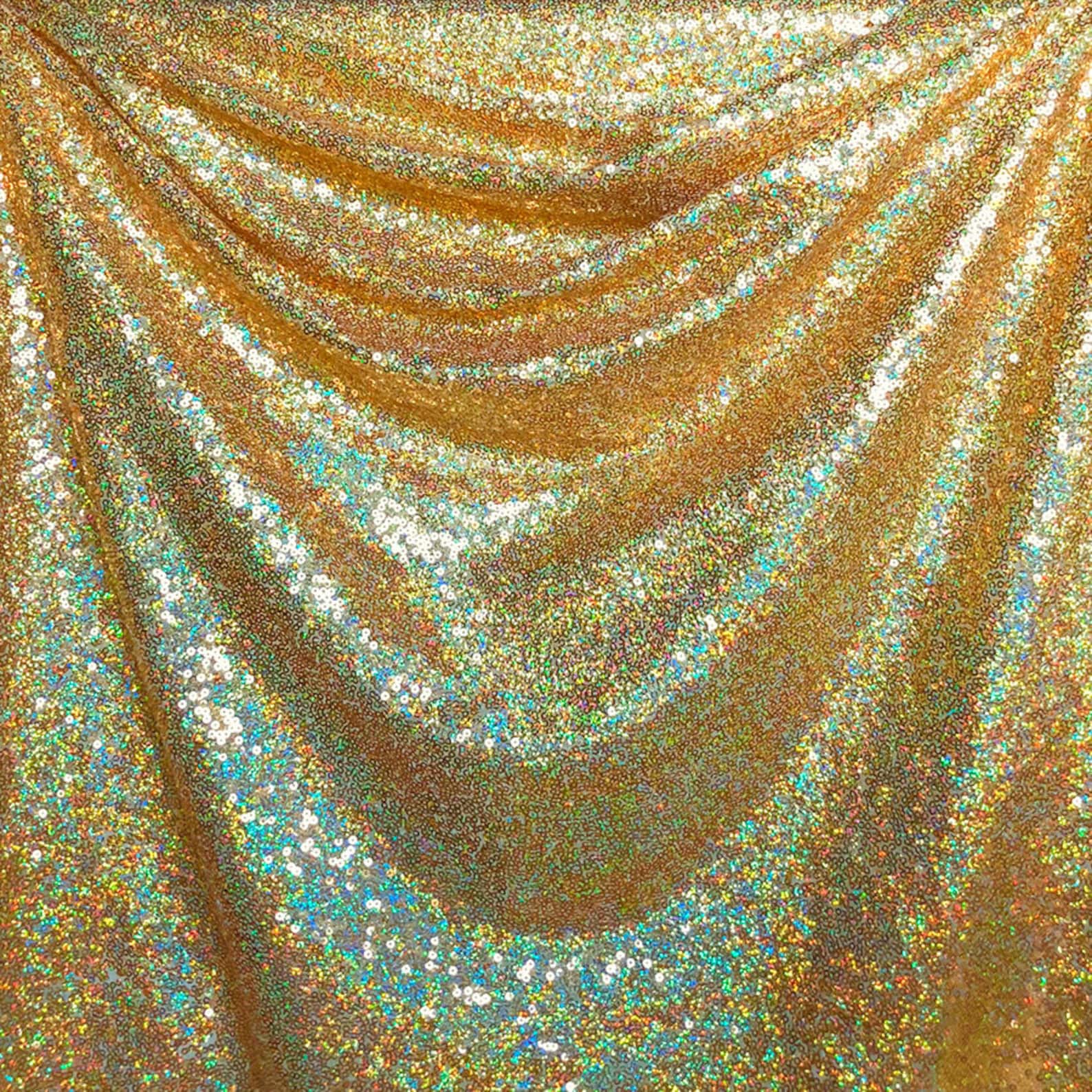 Gold Iridescent Sequin FabricGold Iridescent Full Sequin | Etsy
