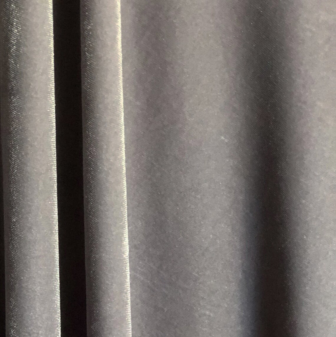 Gray Stretch Velvet Fabric by the Yard Gunmetal Velvet | Etsy