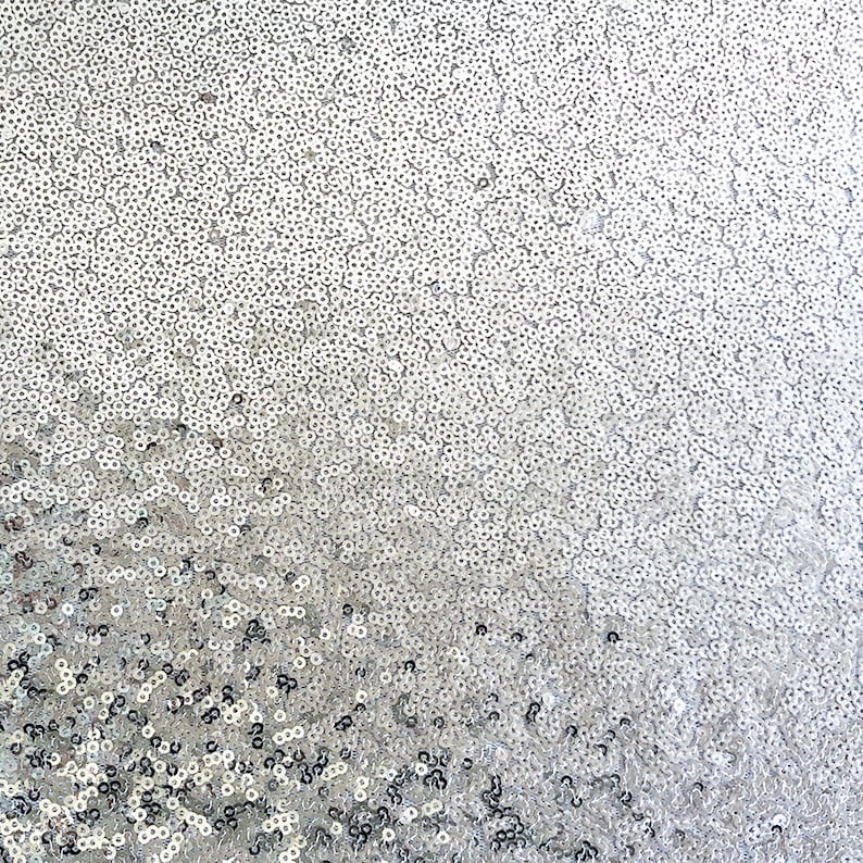 Silver Sequin Fabric, Silver Full Sequin Fabric, Silver Glitz Sequin on ...
