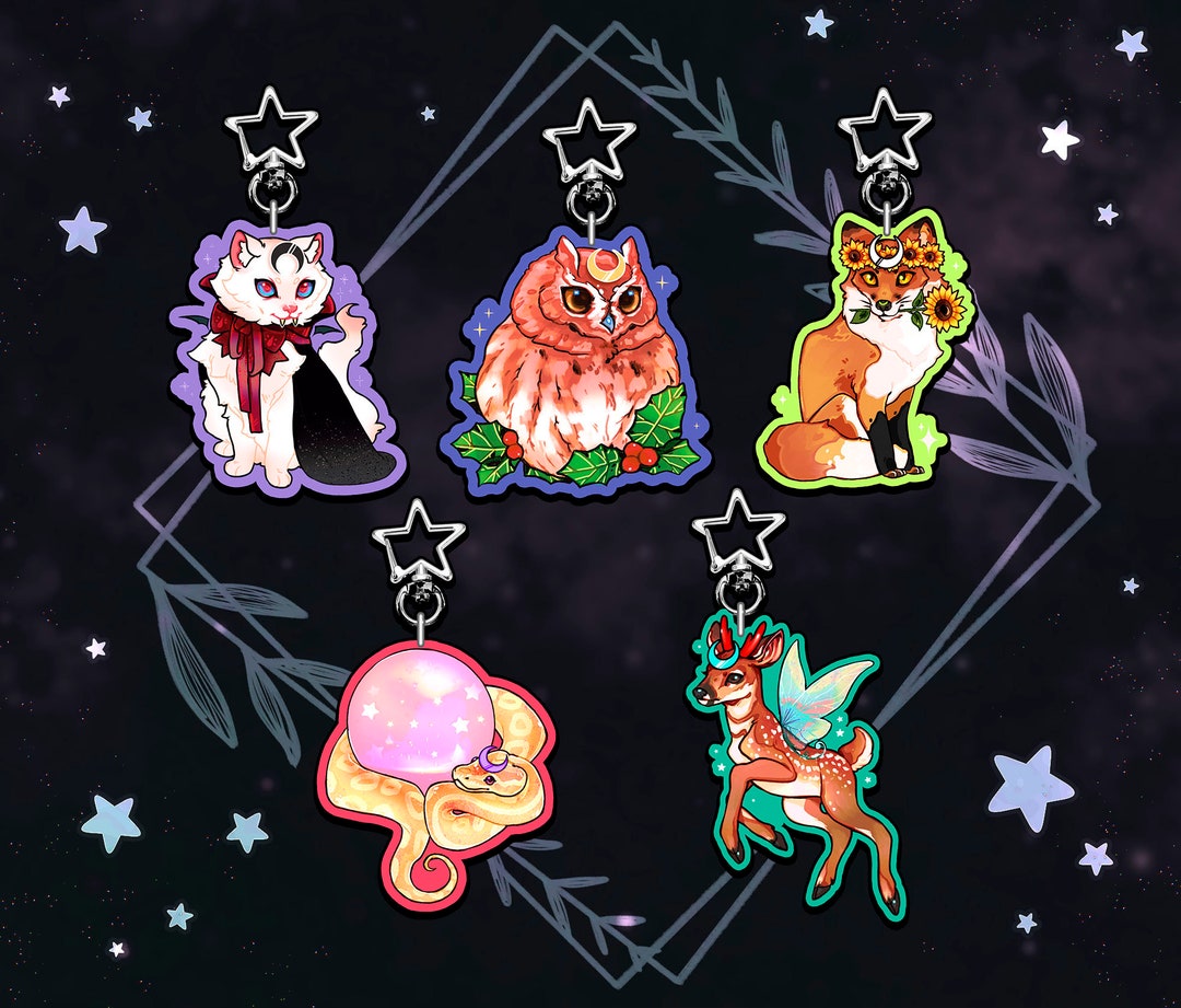 Witchy Animals Epoxy Charms - Etsy