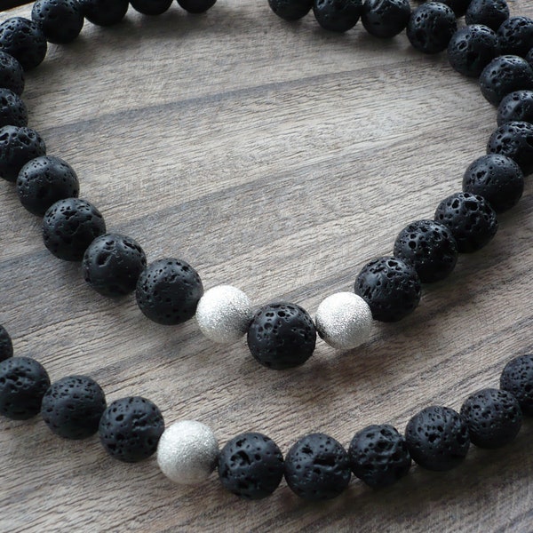 Lava Bead Necklace - Etsy