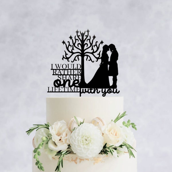 Wedding Cake Topper Lord of Rings - Etsy