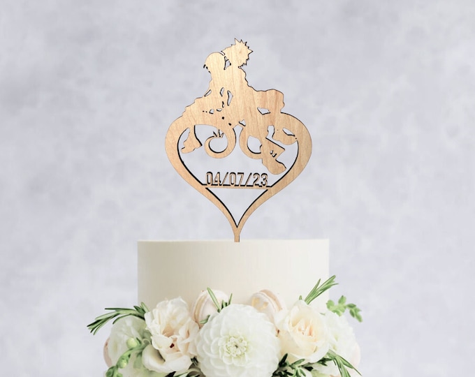 Kingdom Hearts Kairi and Sora Cake Topper - Wooden Wedding Cake Topper ...