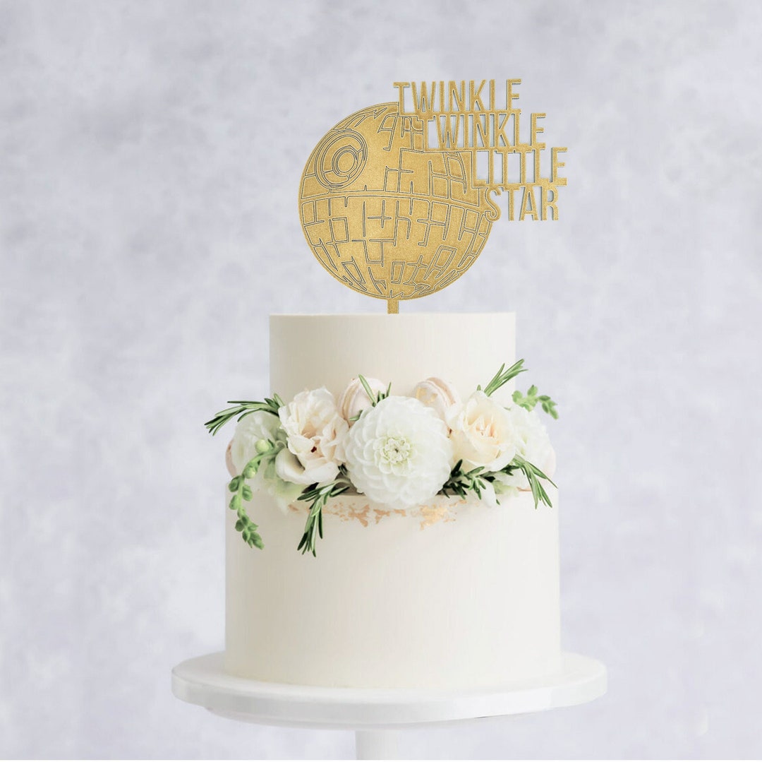 Twinkle Twinkle Little Star Cake Topper - Star Wars Baby Cake Topper ...