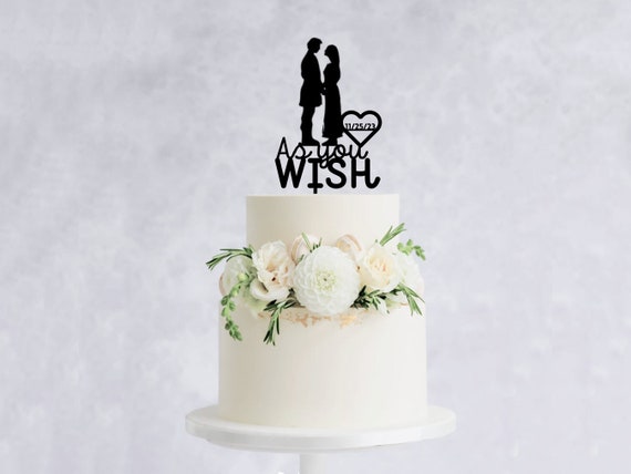 Princess Bride Wedding Cake Birthday Crown Cake Topper Heart Shaped