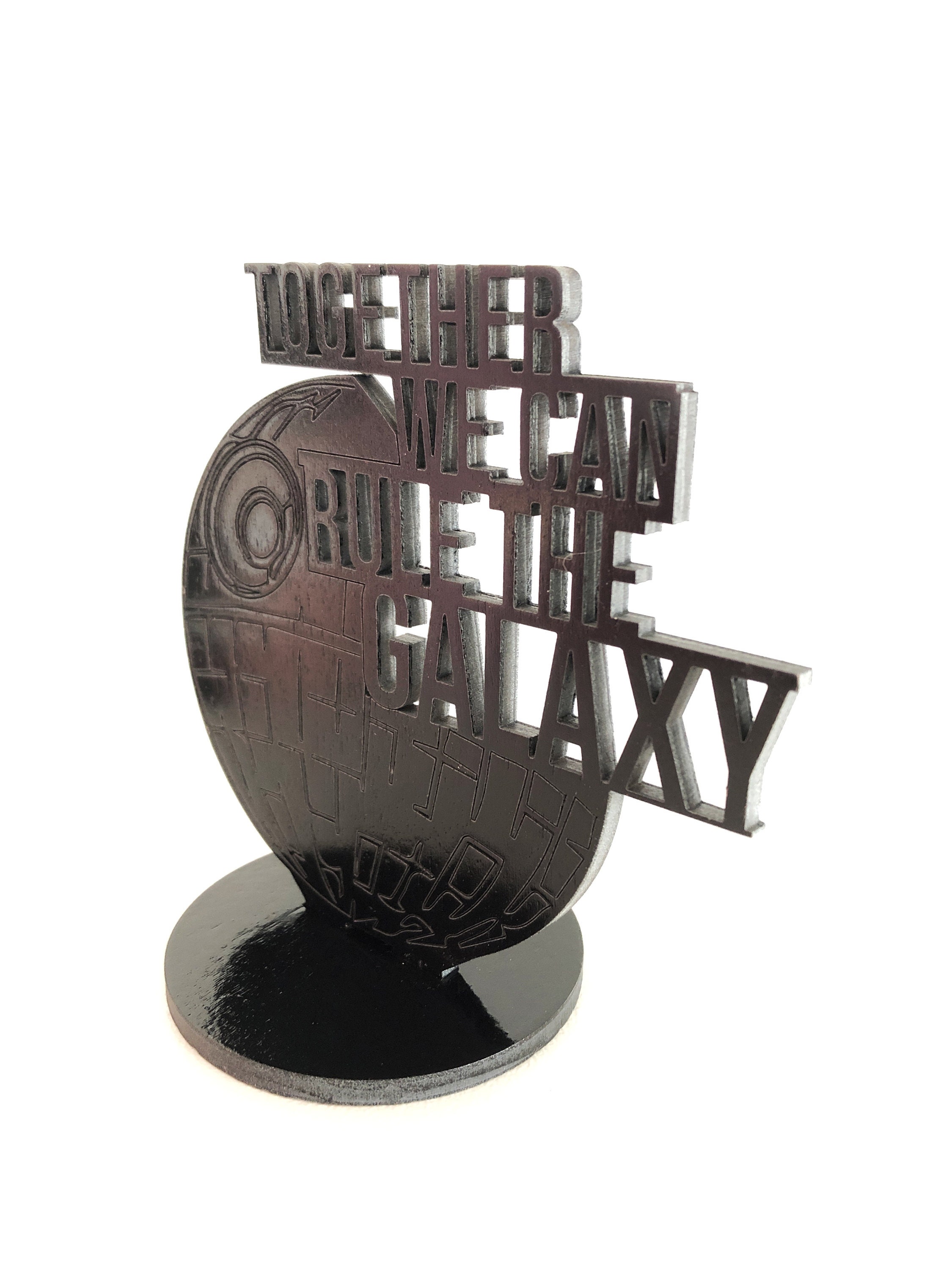 Together We Can Rule the Galaxy Stand Star Wars Wooden - Etsy