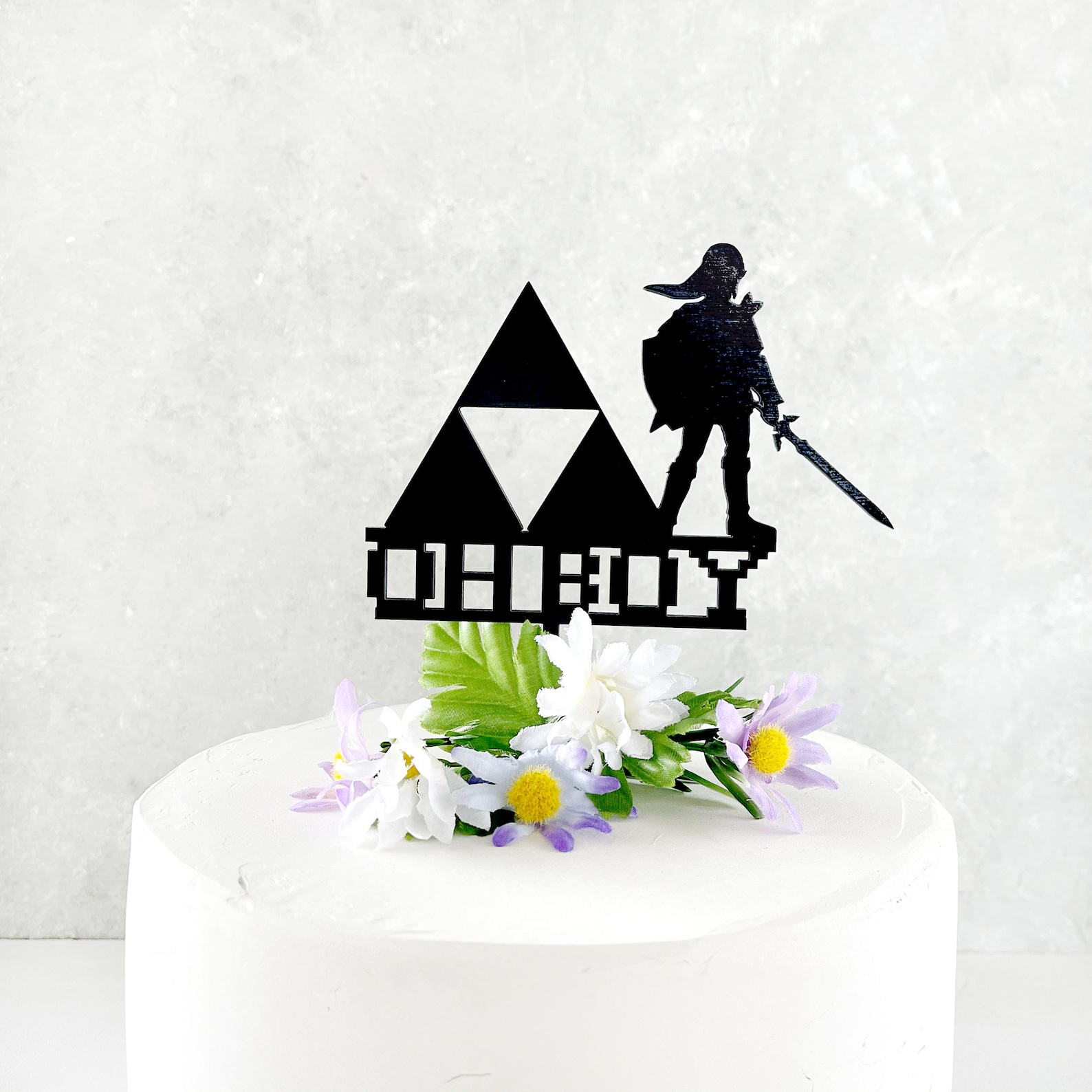 Oh Boy Link Cake Topper - Wooden Baby Shower Cake Topper, Link From ...