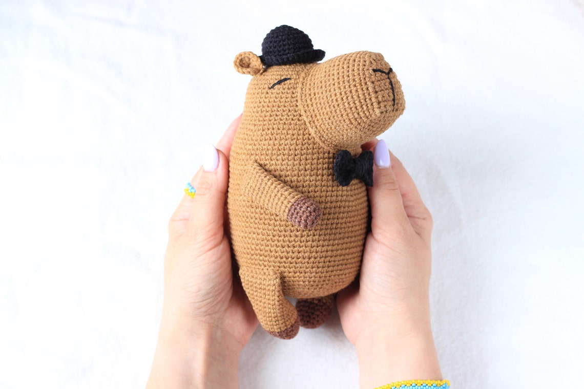 Capybara Crochet Pattern, Capybara Anigurumi Pdf, Plushi Animal Toy ...