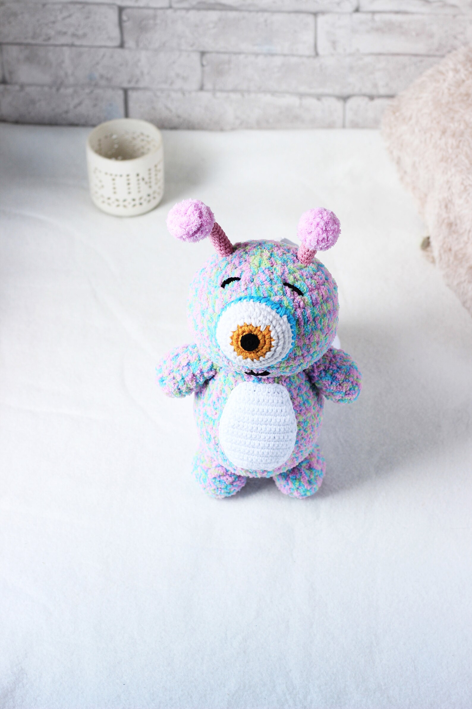 Crochet Monster Pattern Amigurumi Cyclop Pattern Easy Crochet Pattern ...