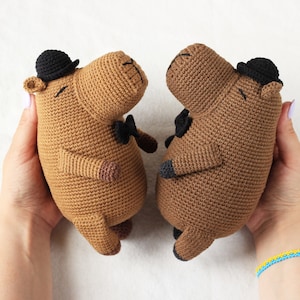Capybara Crochet Pattern, Capybara Anigurumi Pdf, Plushi Animal Toy ...