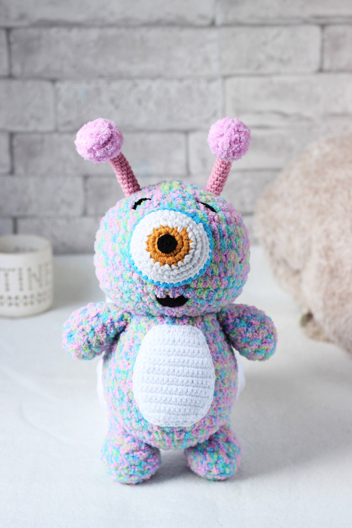 Crochet Monster Pattern Amigurumi Cyclop Pattern Easy Crochet Pattern ...