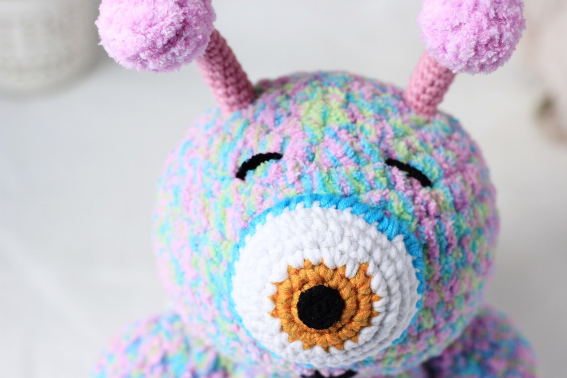 Crochet Monster Pattern Amigurumi Cyclop Pattern Easy Crochet Pattern ...