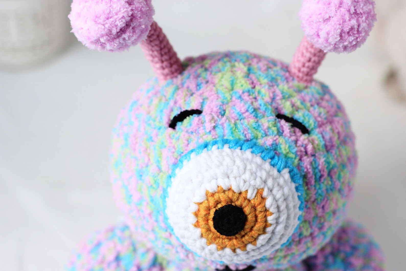 Crochet Monster Pattern Amigurumi Cyclop Pattern Easy Crochet Pattern ...
