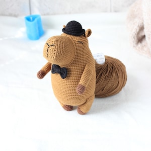 Capybara Crochet Pattern, Capybara Anigurumi Pdf, Plushi Animal Toy ...