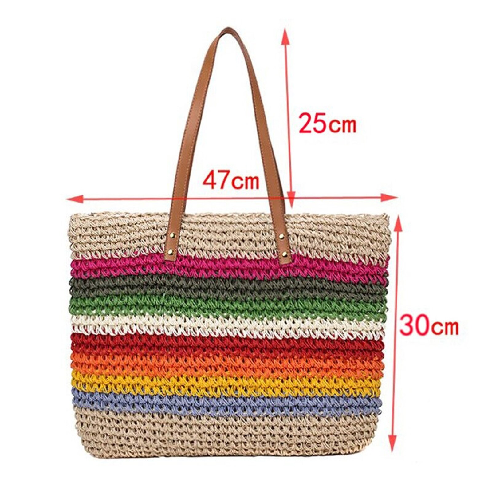 Straw Bag With Zipper Straw Beach Bag With Zipper Straw - Etsy