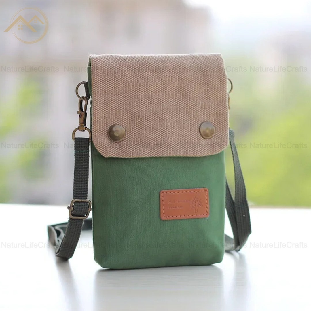 Small Canvas Crossbody Bags for Women, Small Crossbody Purse ...