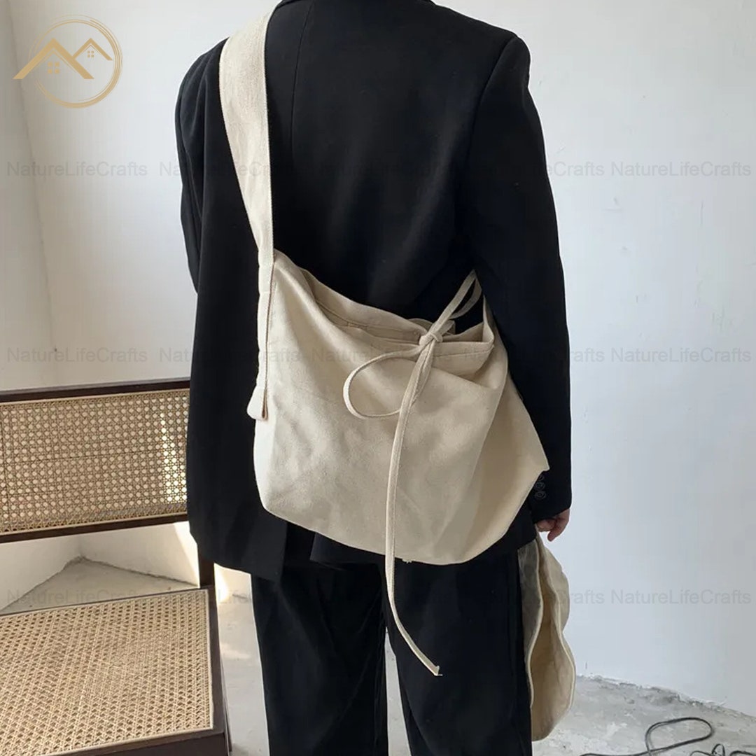 Canvas Cross Body Bags for Women, Canvas Messenger Bag Large, Shoulder Bag School - Etsy