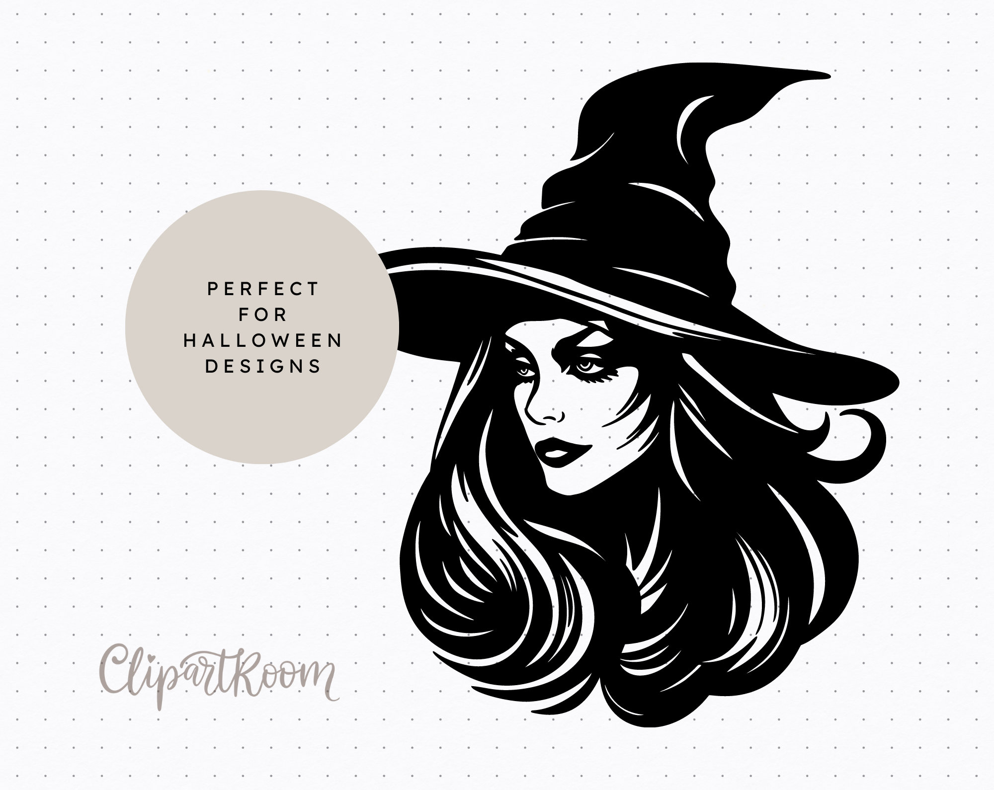 Witch Svg Witch Face Svg Halloween Svg Png Witch Clipart Witch Png Moon ...