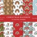 Christmas Rainbow Digital Paper, Rainbow Colors Digital Paper ...
