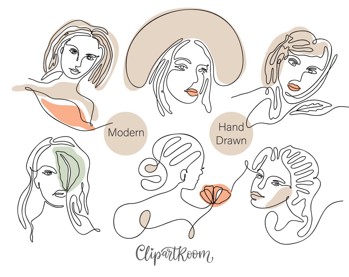 One Line Art Feminine Art, One Line Drawings Faces Line Svg Rose ...