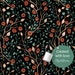 Fox Print Forest Wallpaper Fall Digital Paper Fox Pattern - Etsy