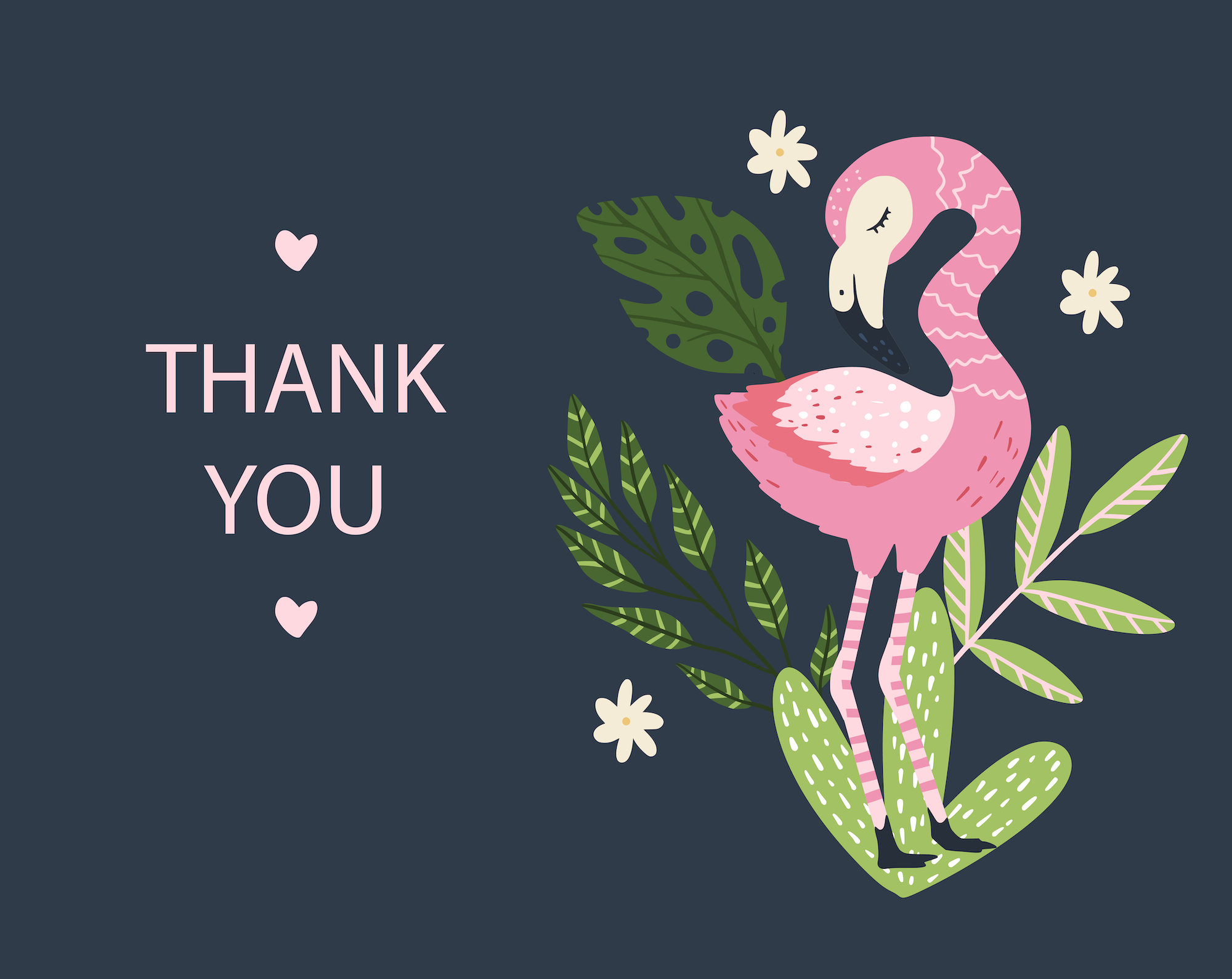 Tropical Flamingo Clipart Summer Clipart Instant Download Nursery Art ...