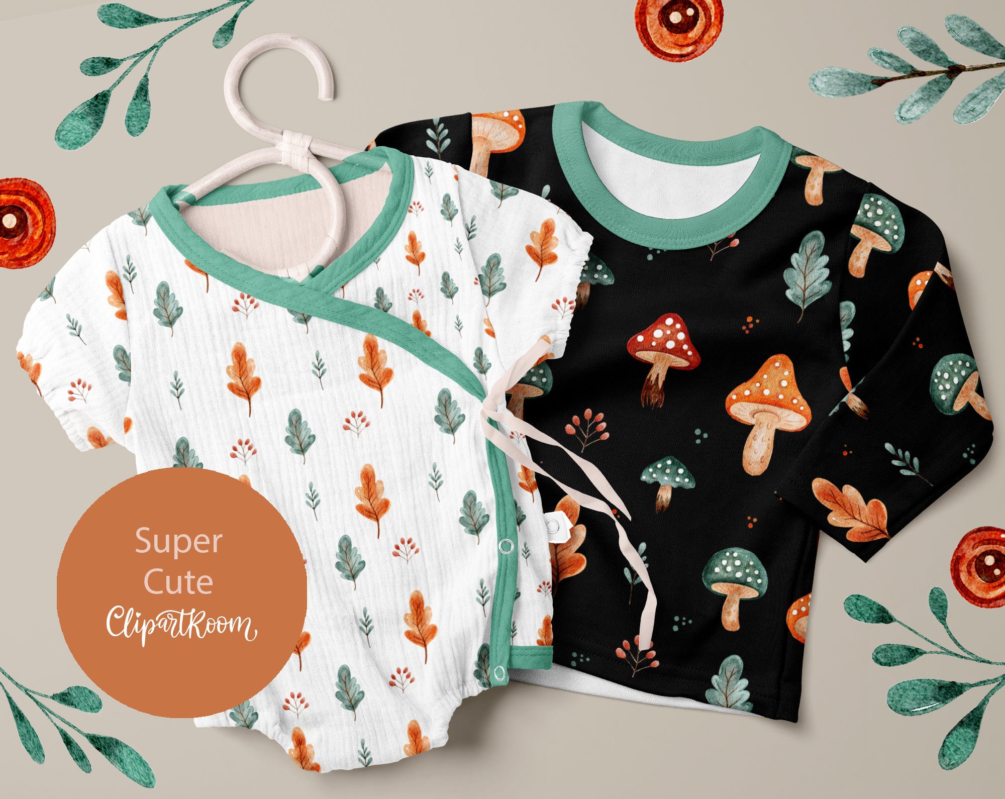 Fox Print Forest Wallpaper Fall Digital Paper Fox Pattern - Etsy