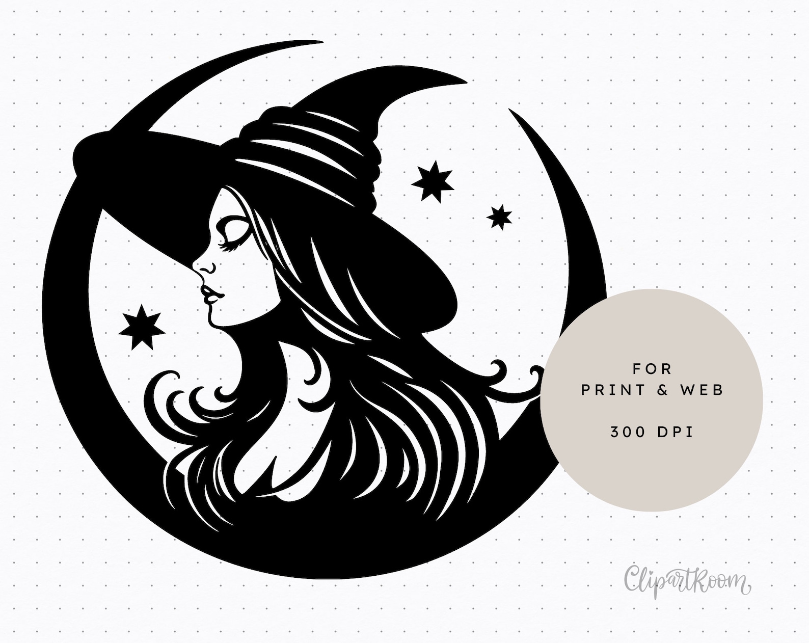 Witch Svg Witch Face Svg Halloween Svg Png Witch Clipart Witch Png Moon ...