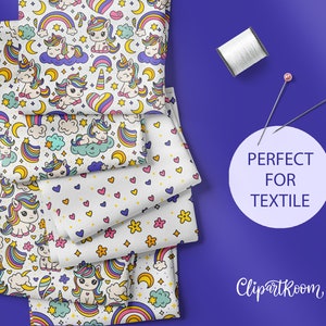 Unicorn PNG Unicorn Clipart Cute Unicorns Digital Paper Seamless Files ...