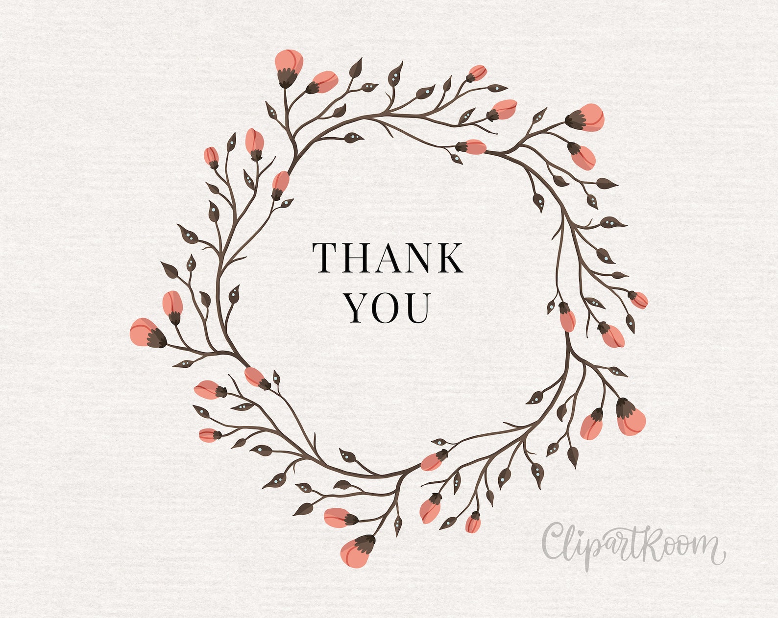 Floral Frame Clipart Wedding Wreath Botanical Clipart Flower ...
