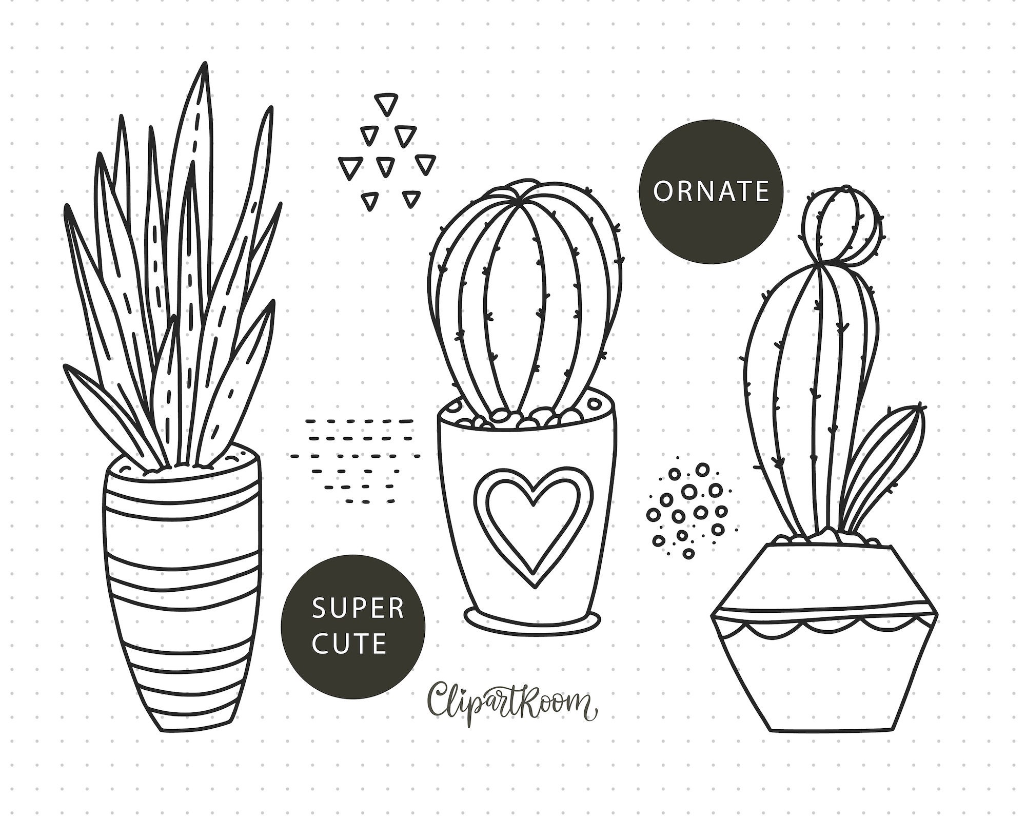 Cactus Svg Succulent Svg Line Svg Cactus Pot Flower Vase Svg Terrarium ...