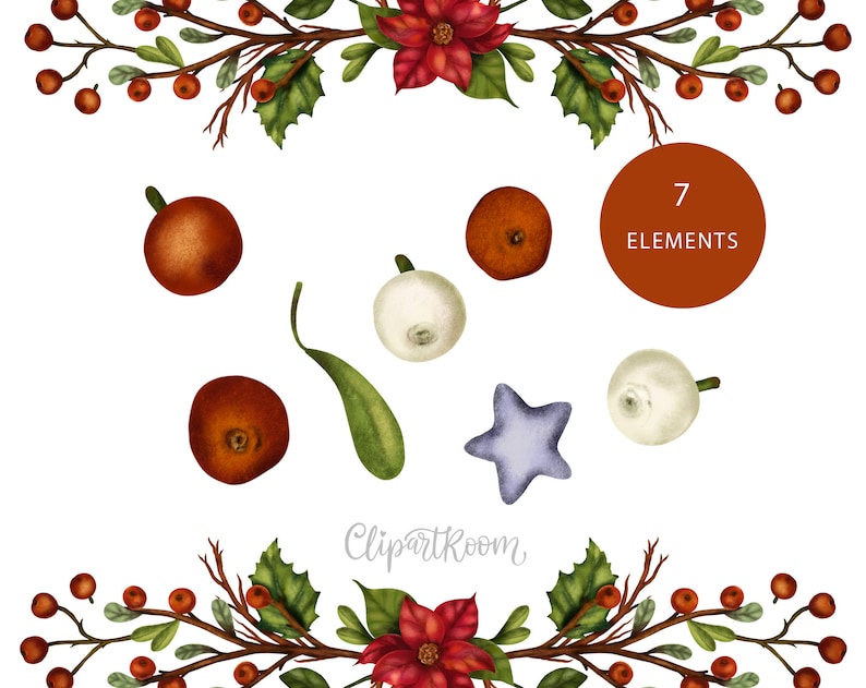 Christmas Border Clipart: Ornament PNG Frames (commercial & Personal ...