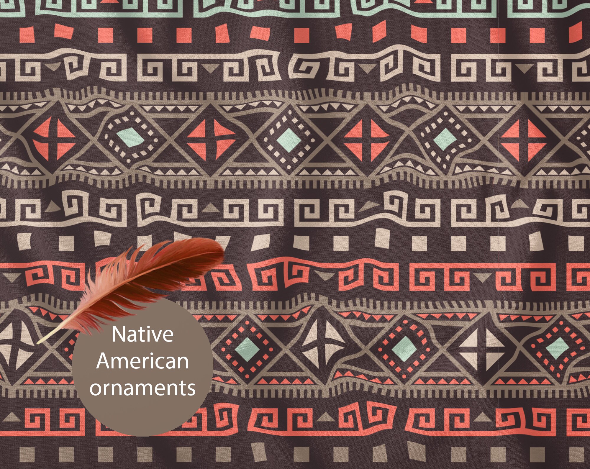 Native American Digital Paper Boho Digital Paper Seamless Files, Indian ...