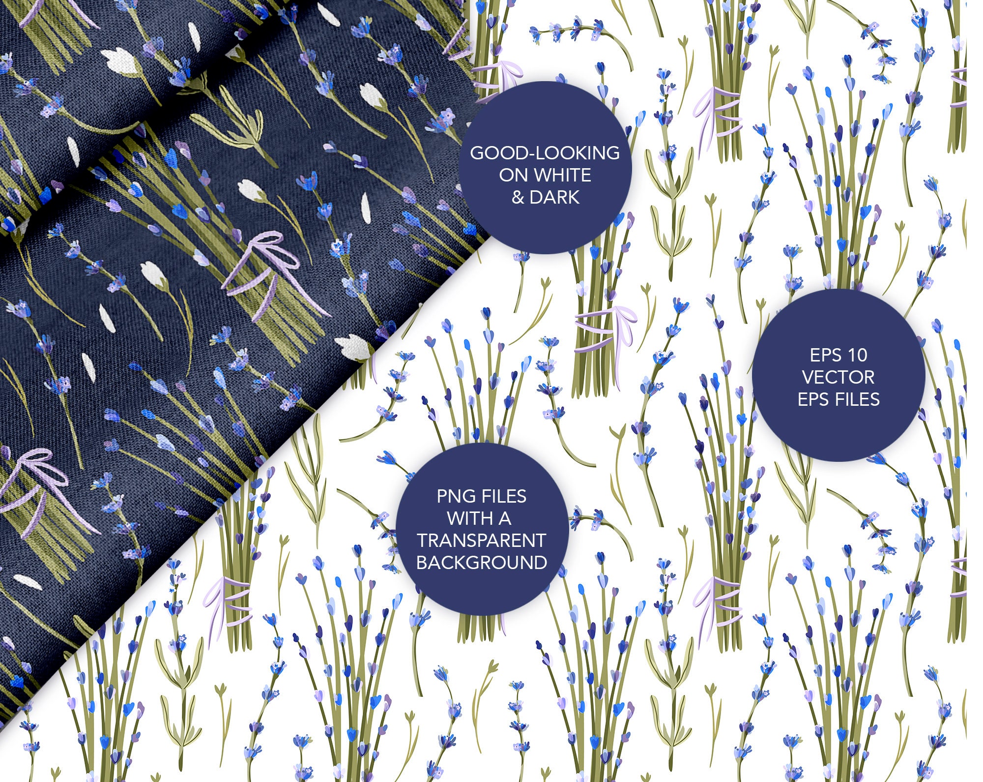 Lavender Digital Paper Seamless Pattern Spring Floral Digital Paper ...