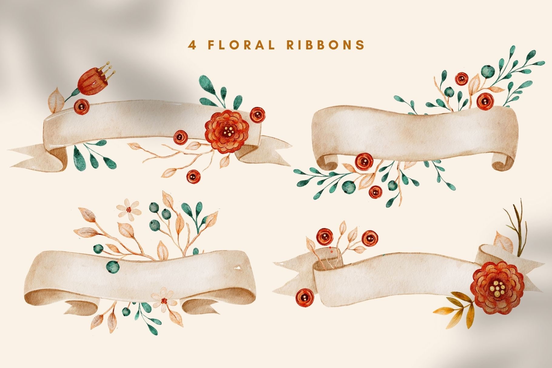 Fox Print Fall Png Bundle Autumn Clipart Watercolor Art Fall Digital ...