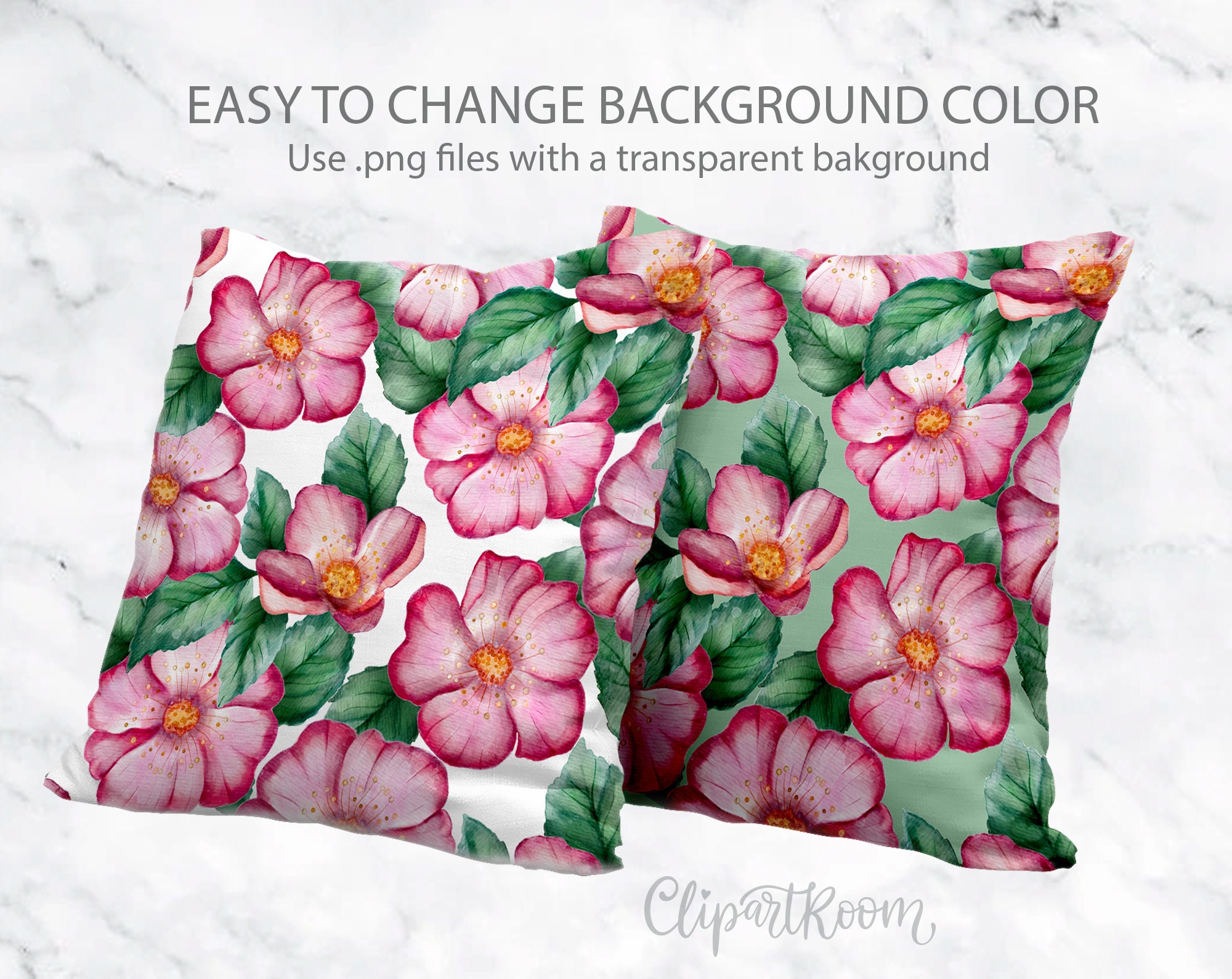 Watercolor Floral Digital Paper Seamless Pattern Watercolor - Etsy