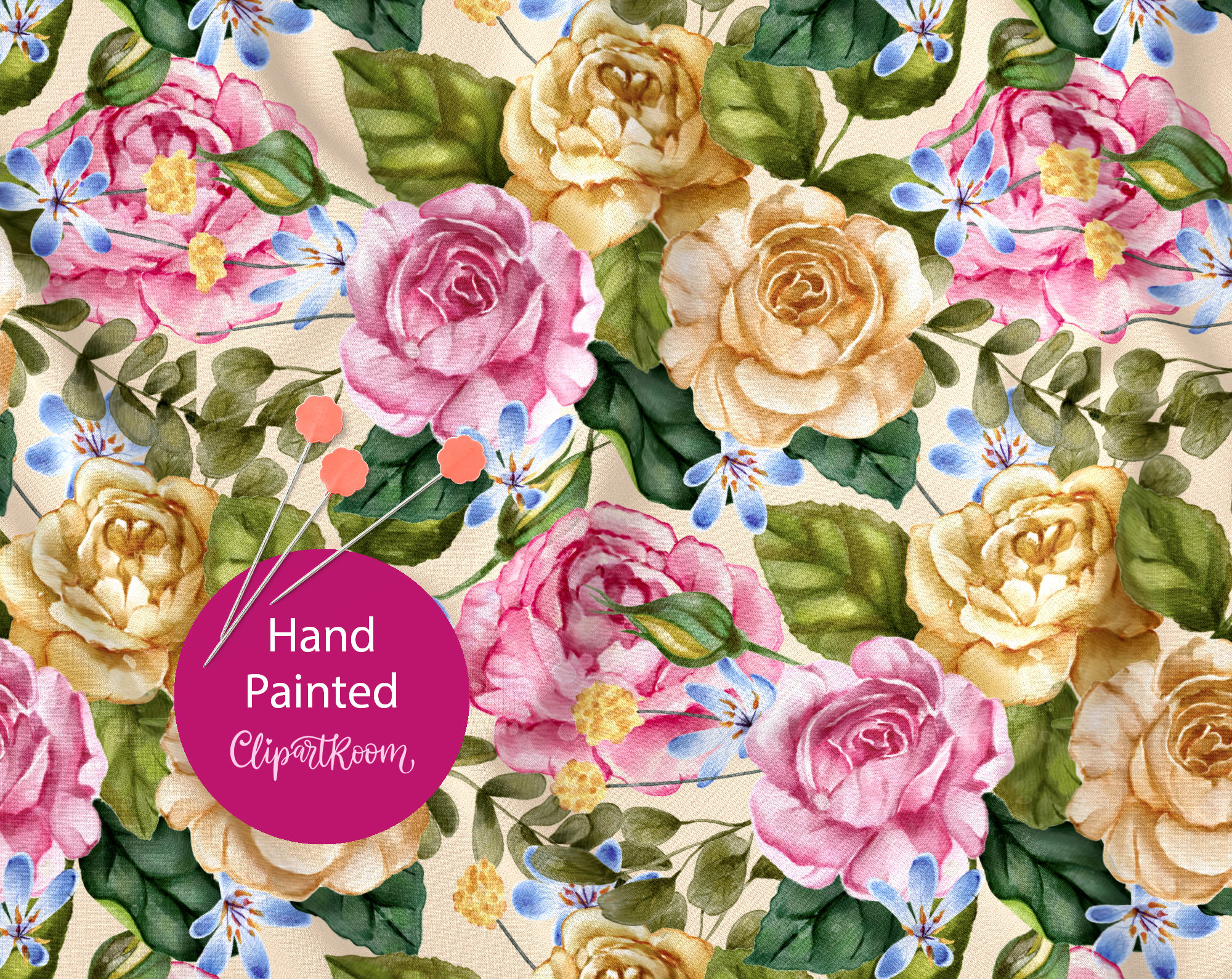 Watercolor Floral Digital Paper Seamless Pattern Watercolor - Etsy