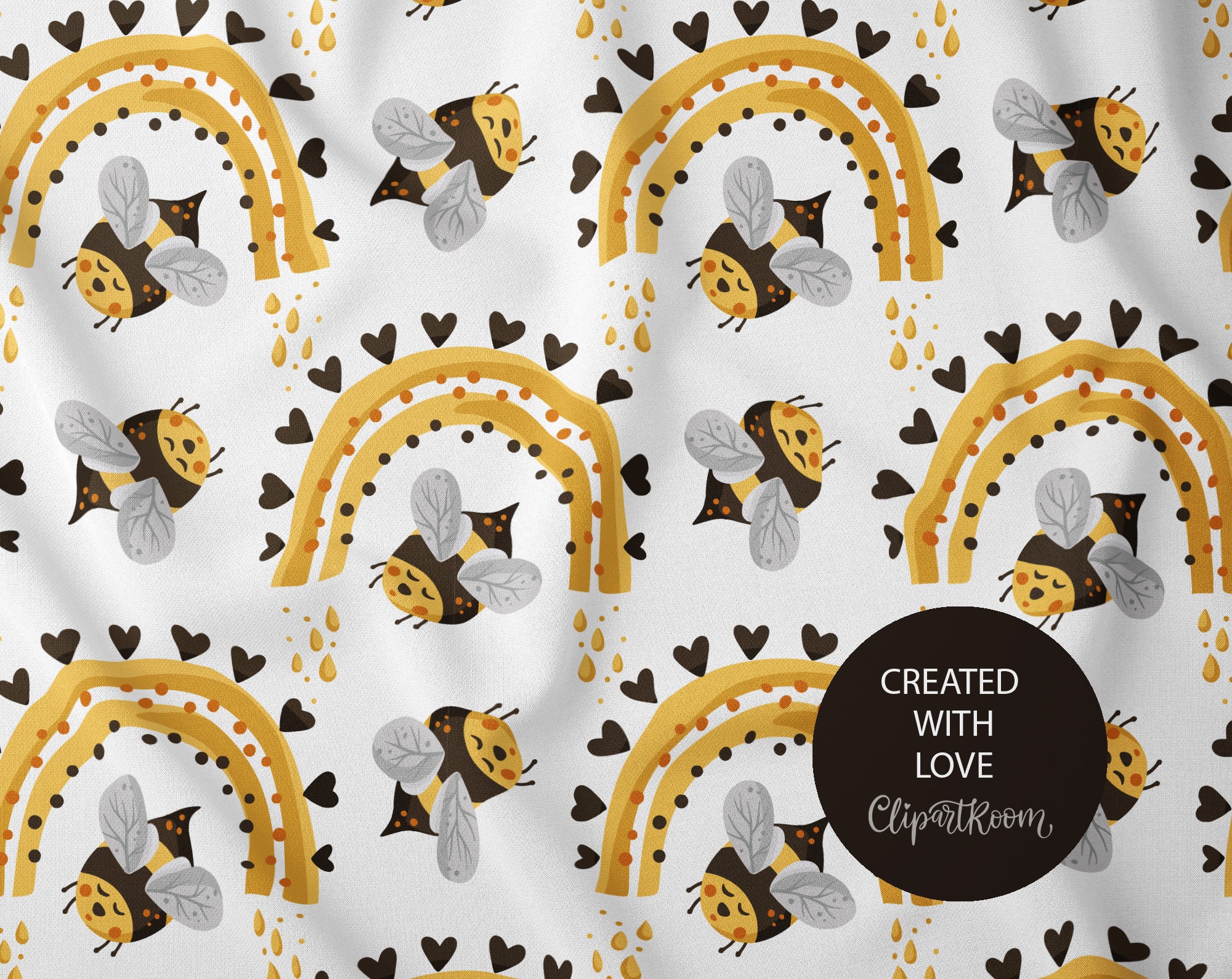 Bumble Bee Digital Paper Honey Bee Spring Digital Paper Summer Digital ...