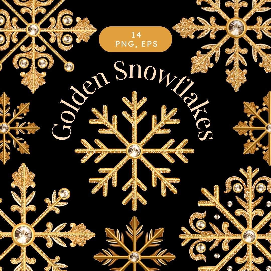 Snowflake Png Winter Clipart Christmas Clipart Snowflake Clipart Bundle ...