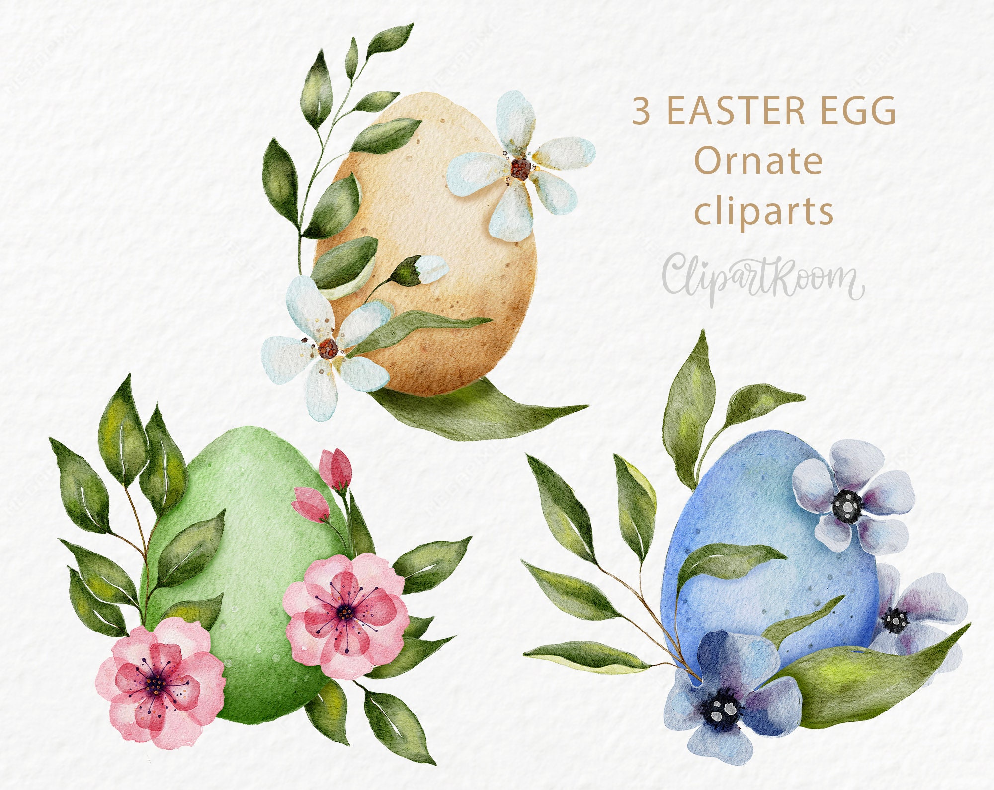 Easter Png Easter Egg Watercolor Floral Clipart Watercolor Floral Frame ...