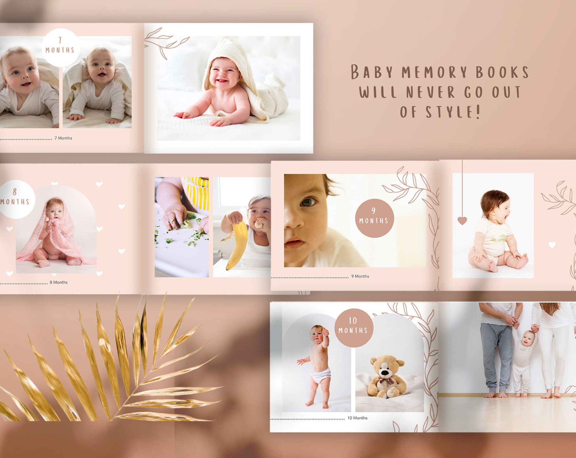 Baby Book Template Photo Book Canva Template Photo Album Baby - Etsy